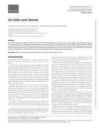 On debt and climate